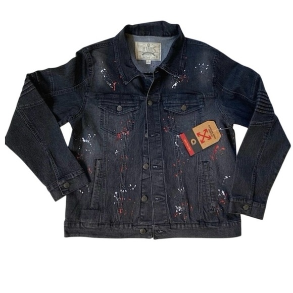 Akademiks | Jackets & Coats | Akademics Jeanius Graphite Black Denim ...